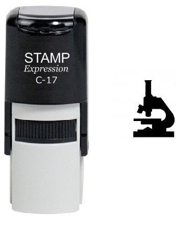 Microscope Self Inking Rubber Stamp